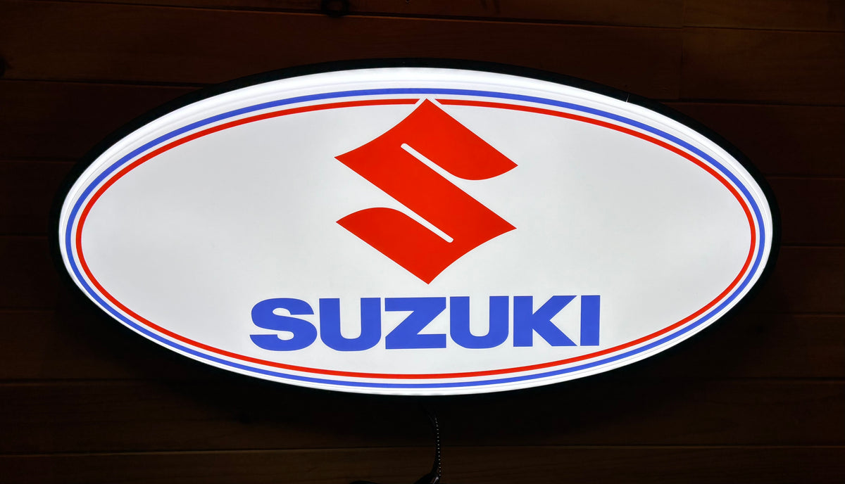 Suzuki 32" Backlit LED Oval Sign Design #V7221 – The Sign Barn