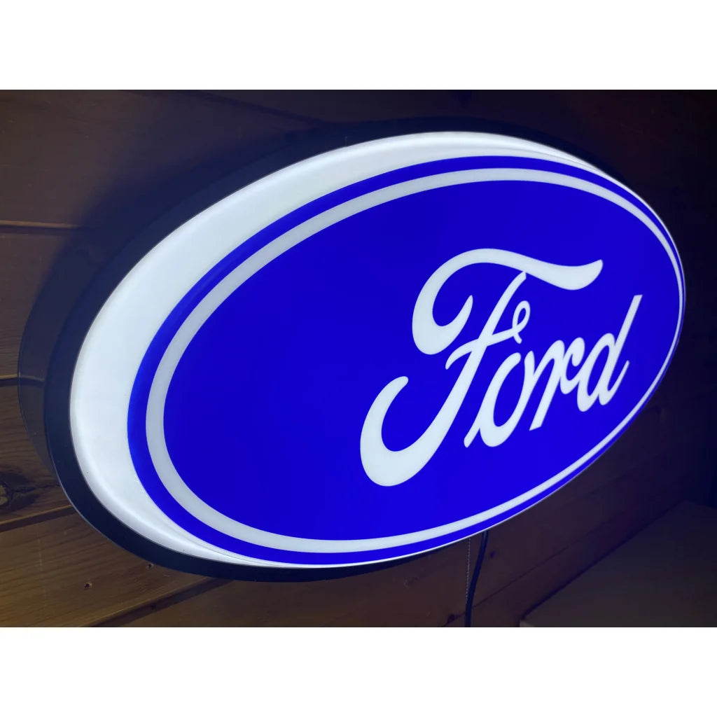 Ford 32" Backlit LED Oval Sign Design #V7104 – The Sign Barn