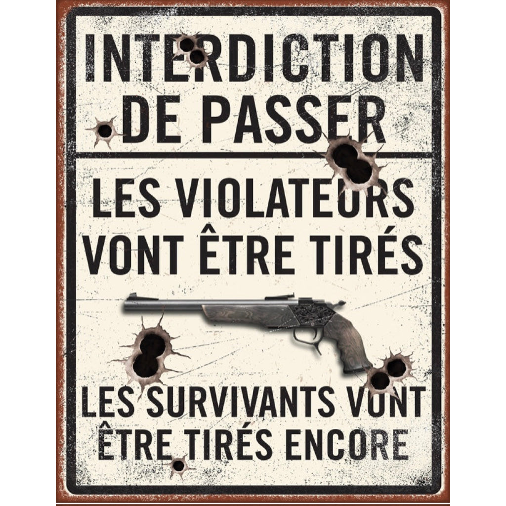 Interdiction de Passer Design #9137 – The Sign Barn